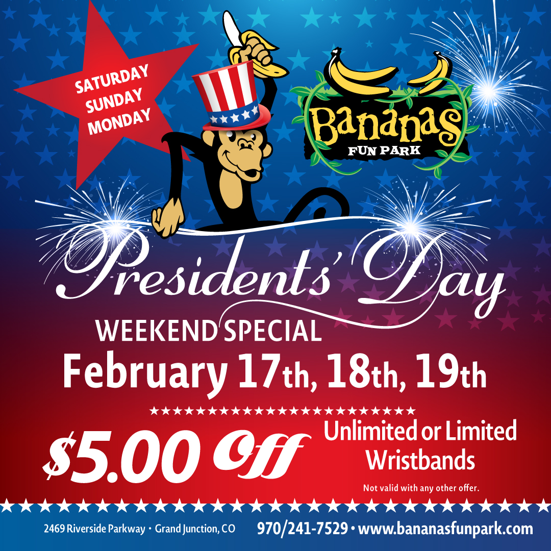 Email Newsletter | Bananas Fun Park - Grand Junction, CO